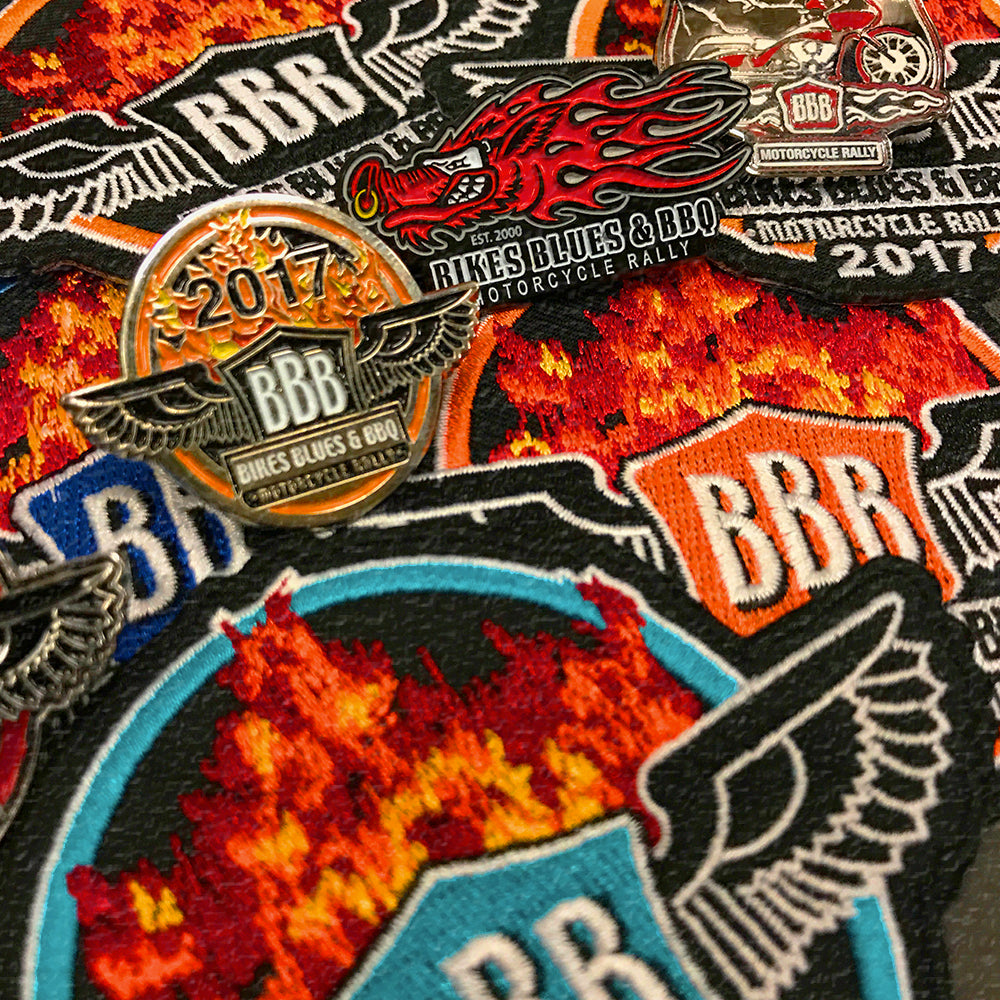 Pins/Patches – Bikes, Blues & BBQ